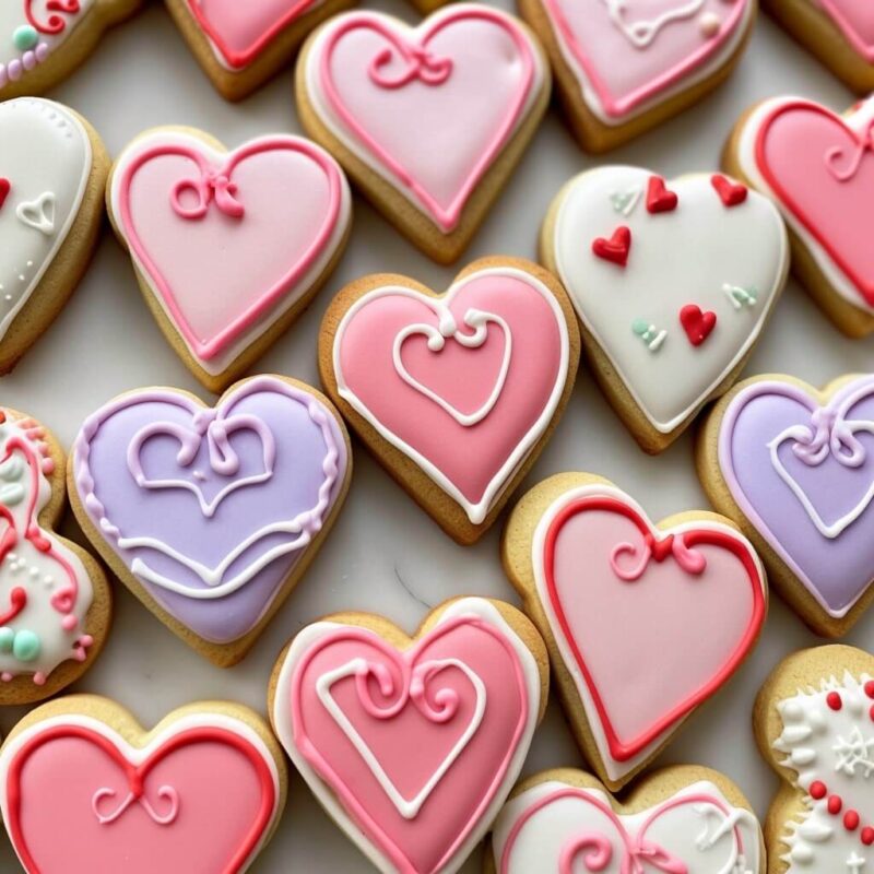 Valentine's Royal Icing Cookies Recipe