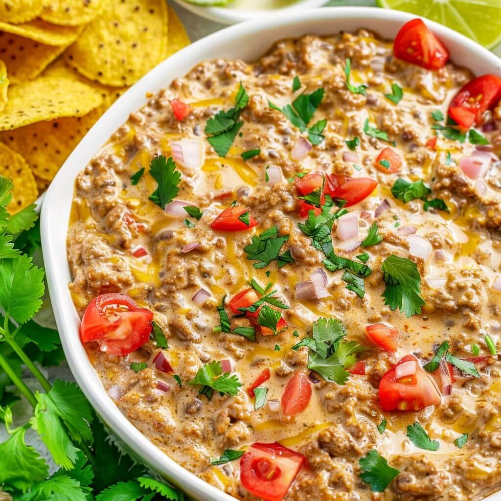 Taco Dip with Ground Beef Recipe